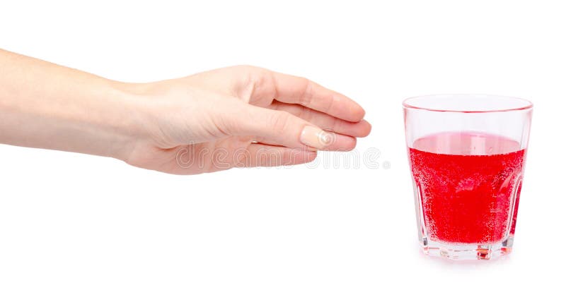 Red Juice in Glass. Isolated on White Stock Photo - Image of fruit ...