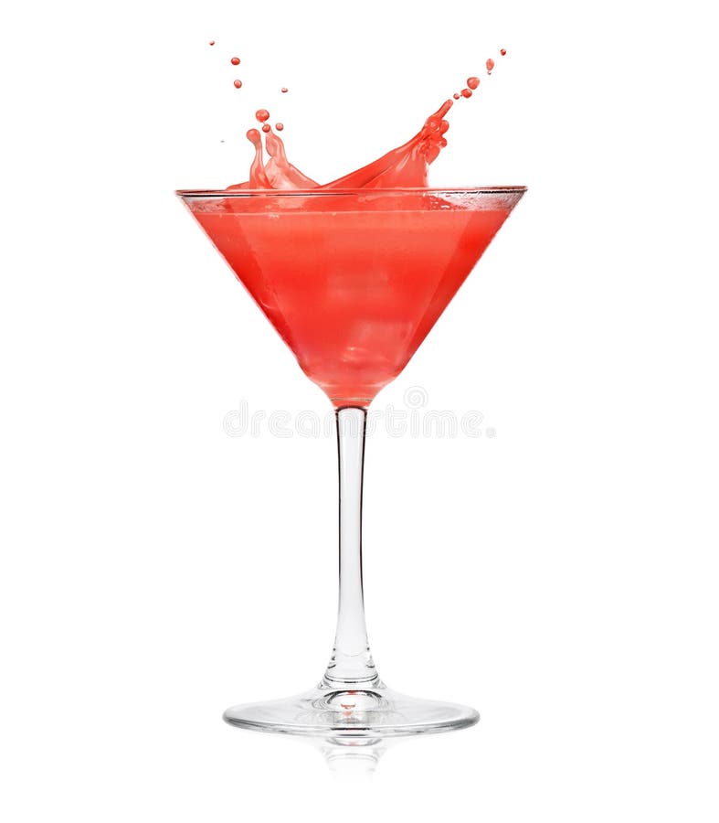 Red Juice Splash Isolated on White Stock Image - Image of juicy, glass ...