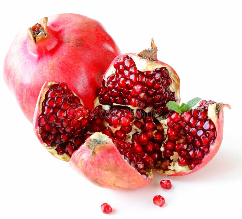 Red pomegranate fruit stock image. Image of nature, sweet - 17504779
