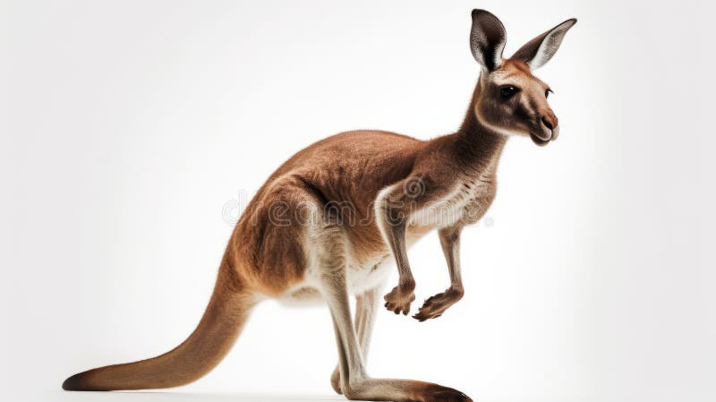 Red Kangaroo White Background Stock Illustrations – 755 Red Kangaroo ...