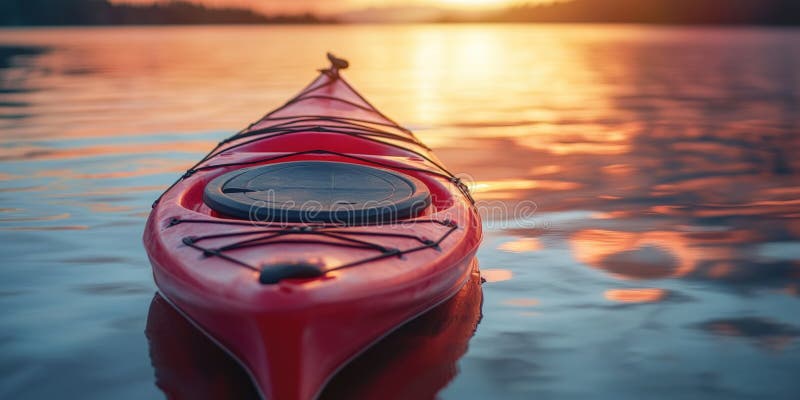 Red Kayak Resting Surface Lake River Stock Photos - Free & Royalty-Free ...