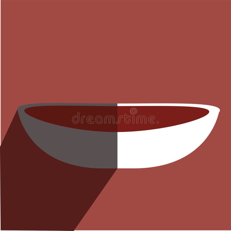 Red Ketchup Cup Vector Flat Icon Stock Illustration - Illustration of ...