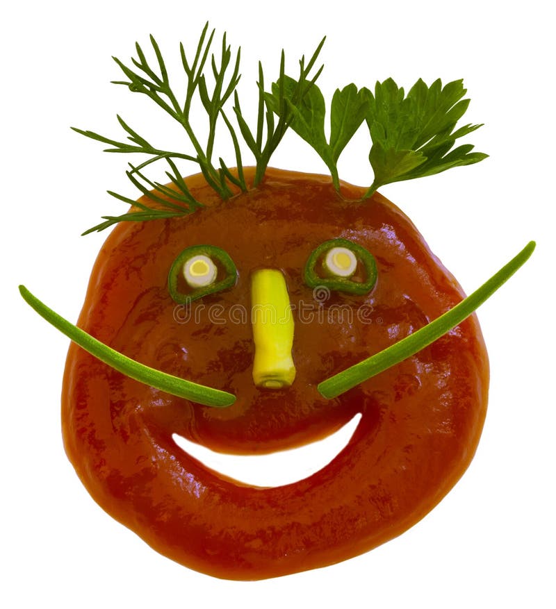 Ketchup face stock image. Image of positive, food, ketchup - 33163905