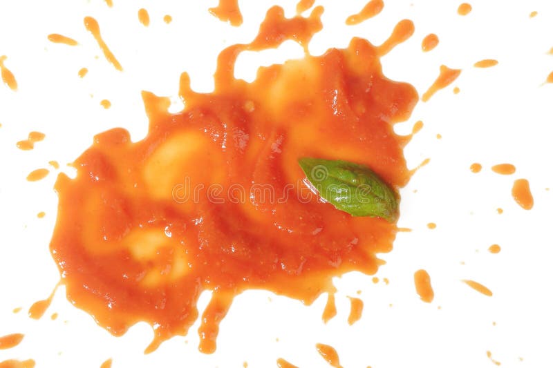 Ketchup Splash or Tomato Sauce Blob Isolated Stock Image - Image of ...