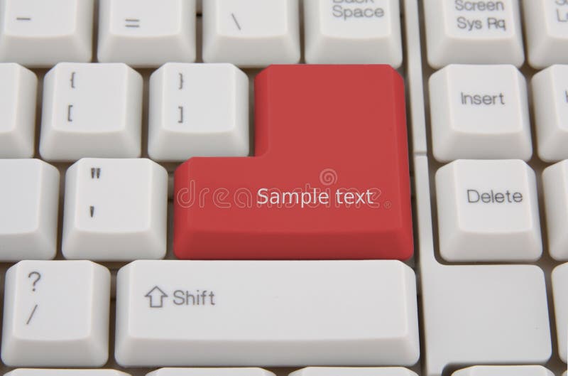 Red key stock image. Image of sign, help, digital, sample - 8014807