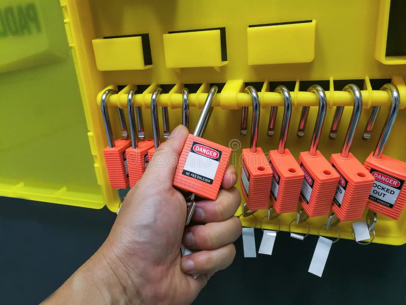 Red Key Lock and Tag for Process Cut Off Electrical,the Toggle T Stock ...