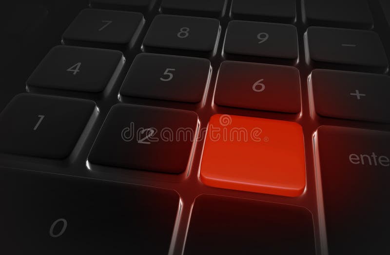 Red Keyboard Alert Button stock image. Image of press - 31976845