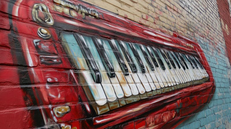 Red Keyboard Graffiti stock illustration. Illustration of texture ...