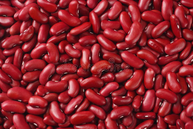 Red Kidney Bean Texture Background. Top View Stock Image - Image of ...