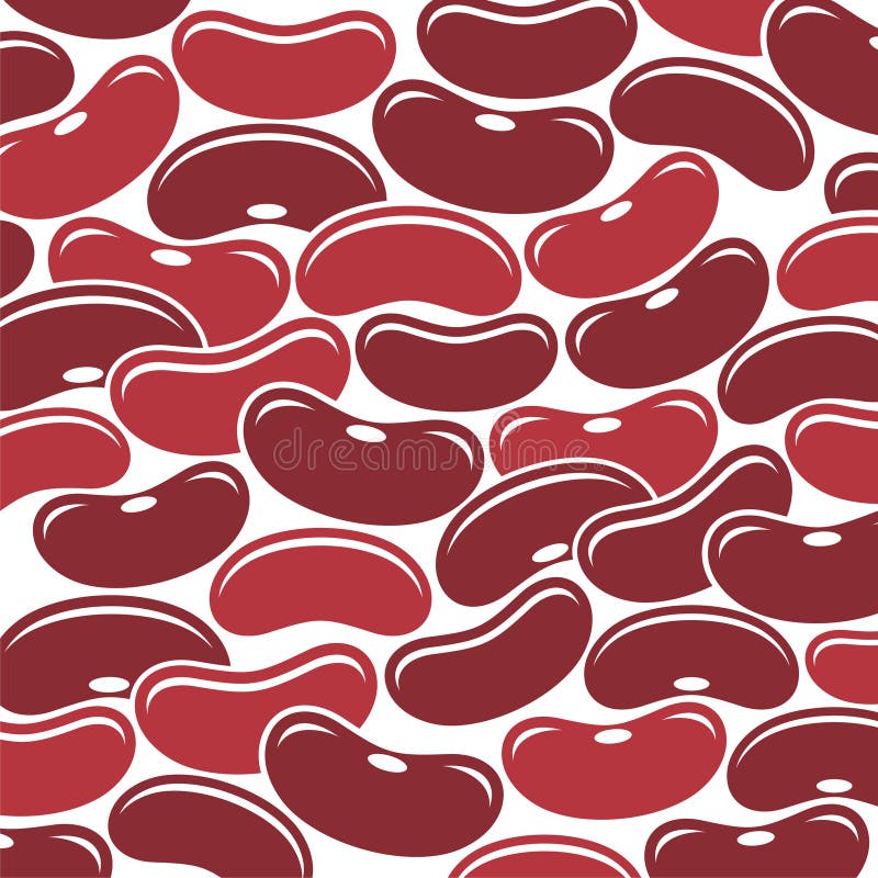 Red kidney bean stock vector. Illustration of haricot - 84537632