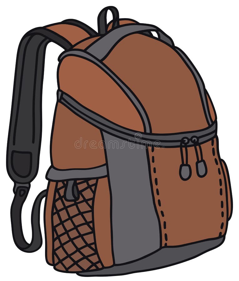 Red kit bag stock vector. Illustration of hand, baggage - 47298883