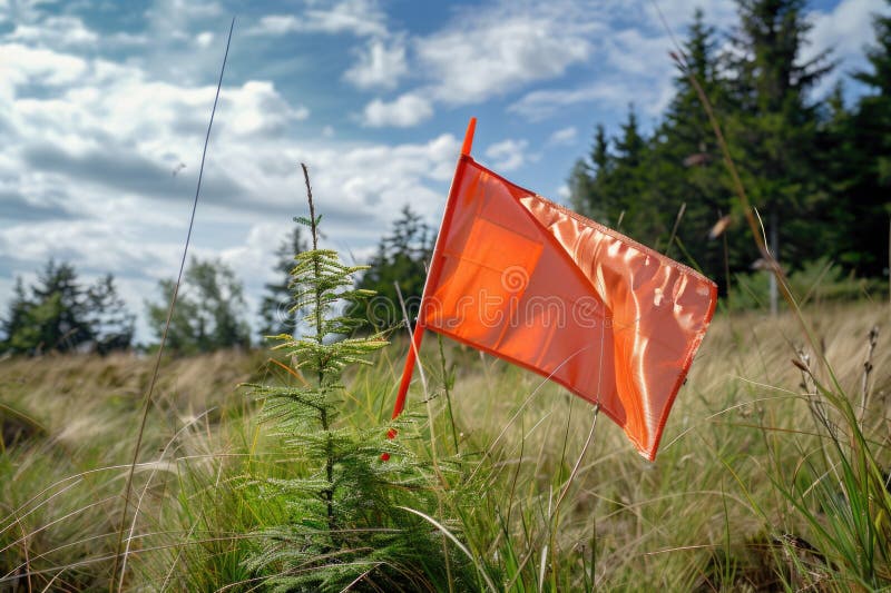 Red Kite Soaring Over Tall Grass Stock Photo - Image of landscape ...