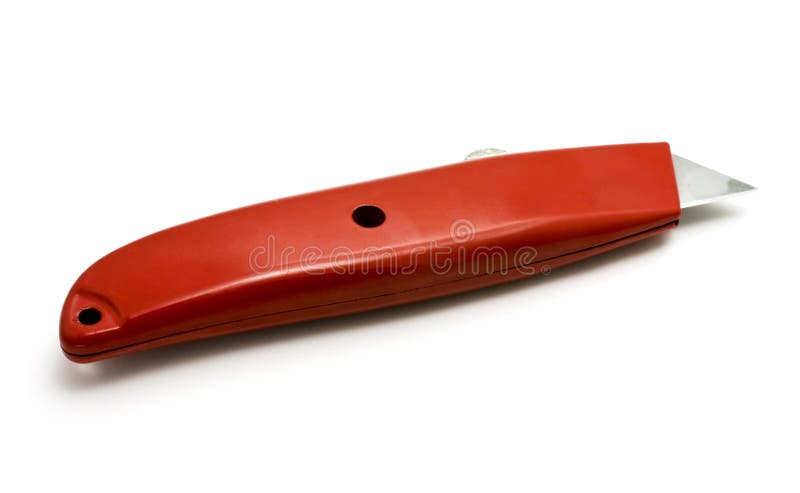 Red knife stock photo. Image of handicrafts, plastic - 11961786
