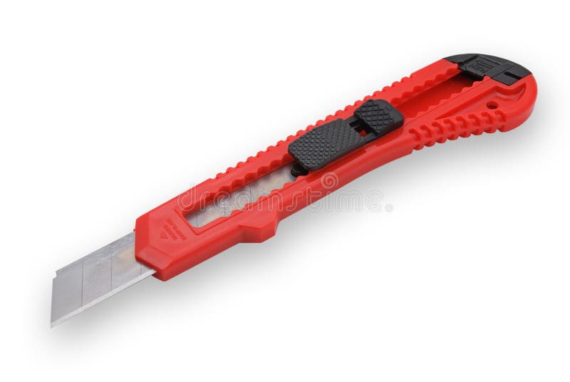 Red box cutter stock image. Image of white, cutting, razor - 8526597