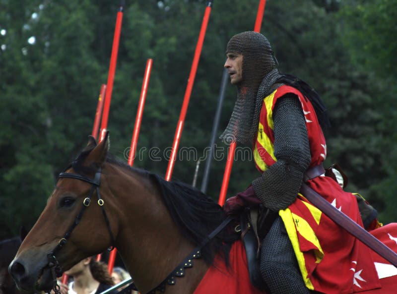 The Red Knight editorial photo. Image of horse, scene - 15834996