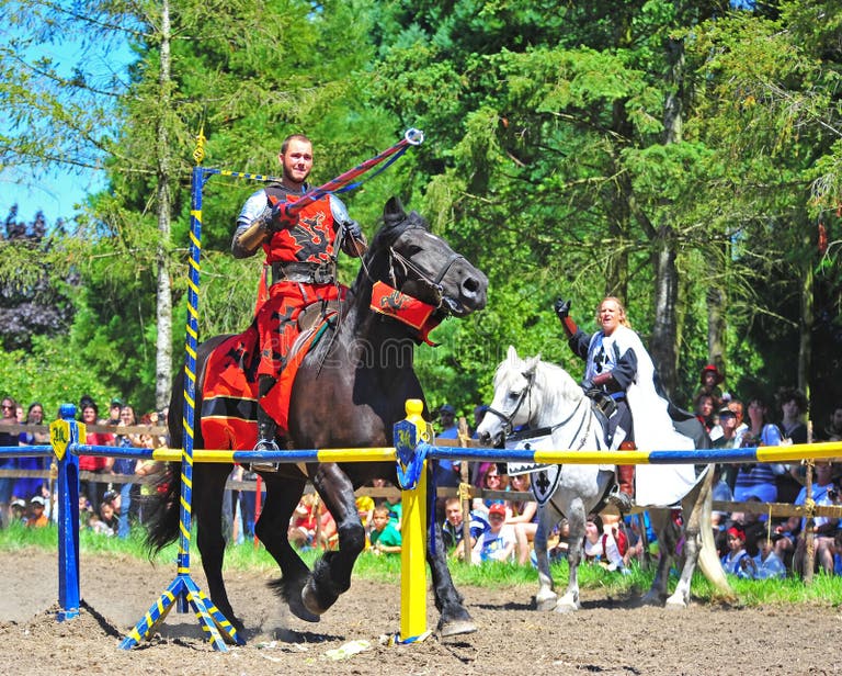 Red Knight Getting the Ring Editorial Photo - Image of medieval ...