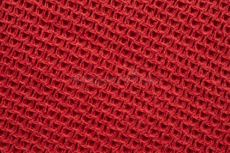 Red Knitted Cloth Wool Texture Surface Background Stock Photo - Image ...