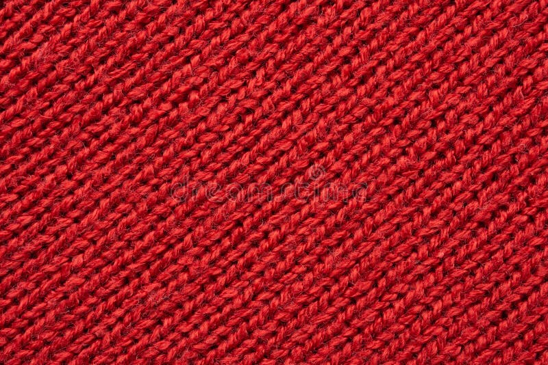 Red Knitted Cloth Wool Texture Surface Background Stock Photo - Image ...