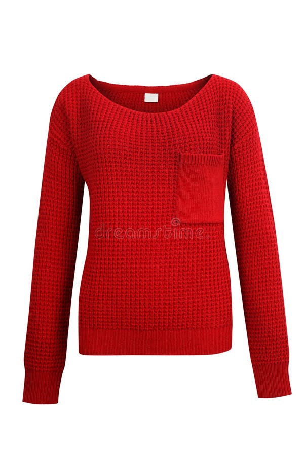 Red knit sweater stock image. Image of sweater, shopping - 11908541
