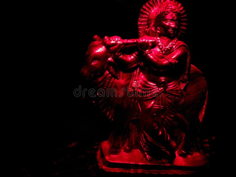 Light Painted Statue Lord Krishna Stock Photos - Free & Royalty-Free ...