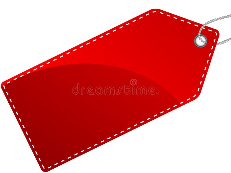 Red label stock vector. Illustration of message, sticker - 9190112