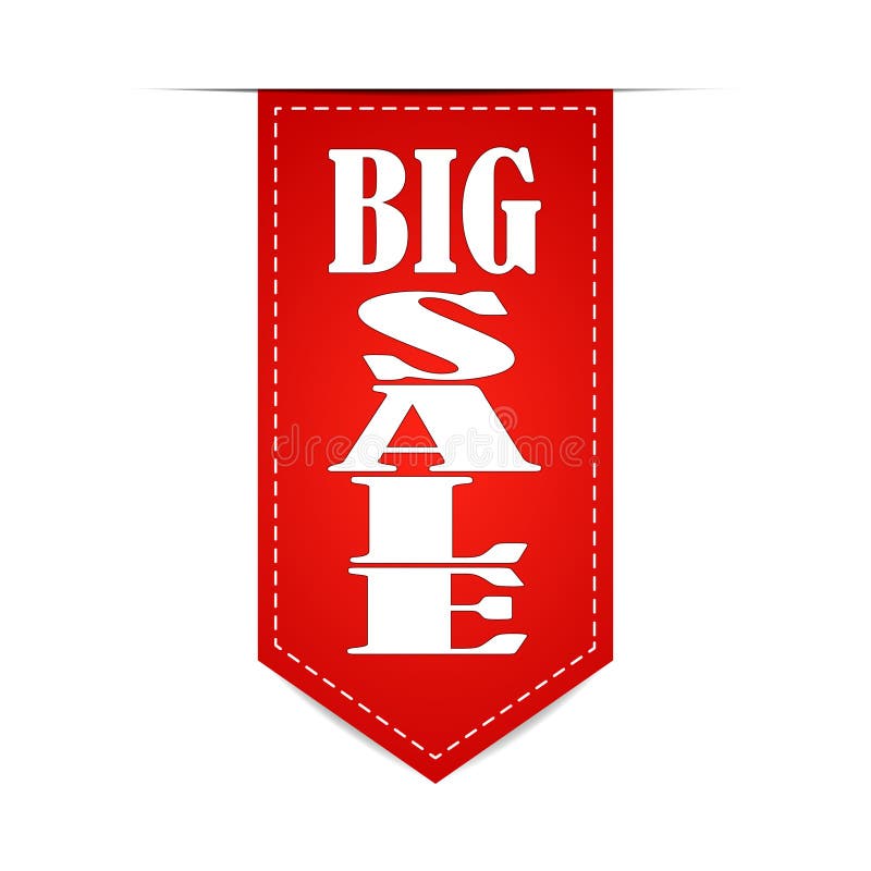 Red Label Big Sale - Illustration. Stock Illustration - Illustration of ...