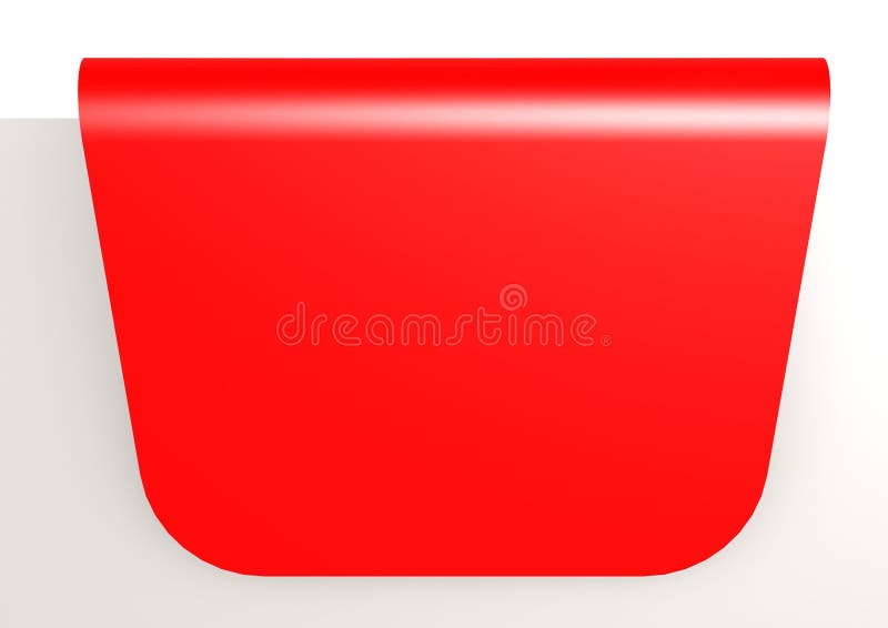 Red label stock illustration. Illustration of sign, message - 42206332