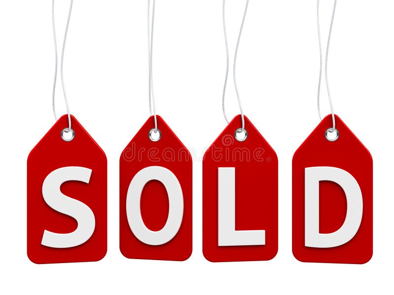 Red labels sold stock illustration. Illustration of friday - 104065396