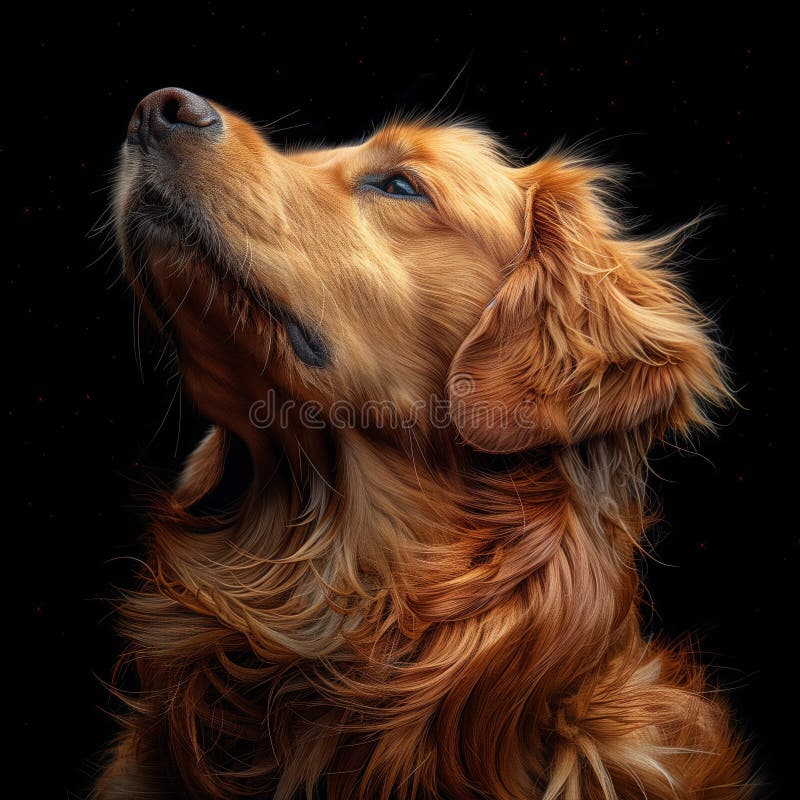 Red labrador portrait stock illustration. Illustration of portrait ...