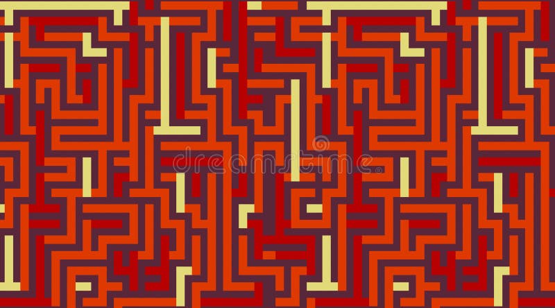 Red labyrinth design stock vector. Illustration of beautiful - 147988252