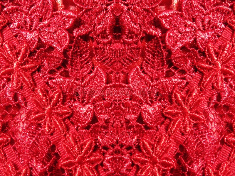 Red lace fabric stock image. Image of leaf, flowers, create - 47633587
