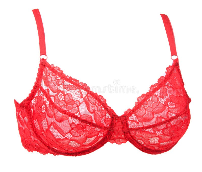 Red lace volume bra stock photo. Image of underwear, diet - 14044720