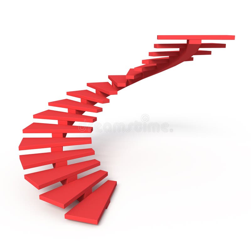 Red ladder stock illustration. Illustration of achieve - 14002093