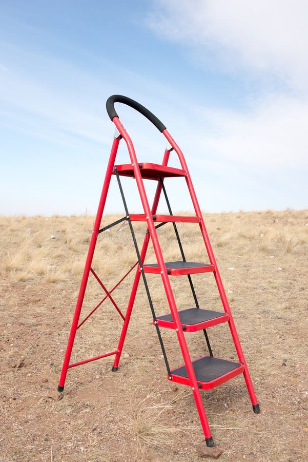 Red Ladder stock photo. Image of high, distant, expansive - 35089506
