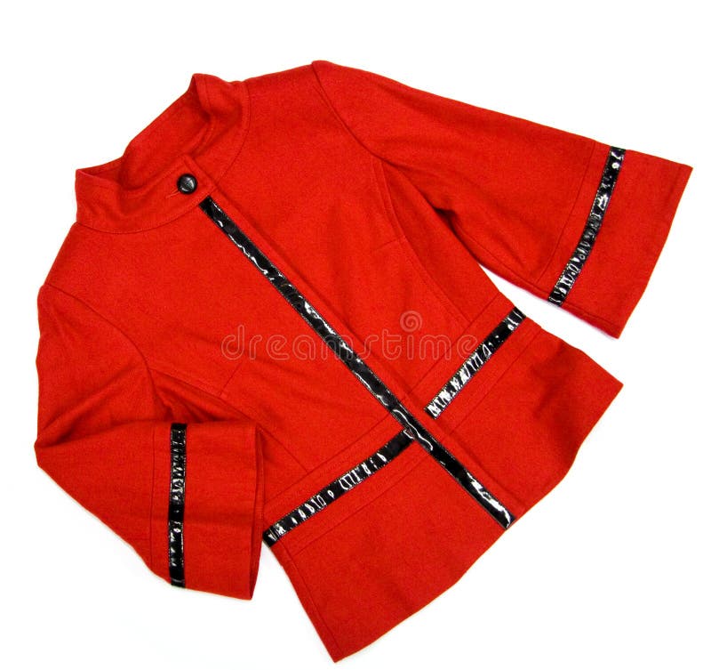 Red ladies jacket stock photo. Image of jacket, clothing - 11091814