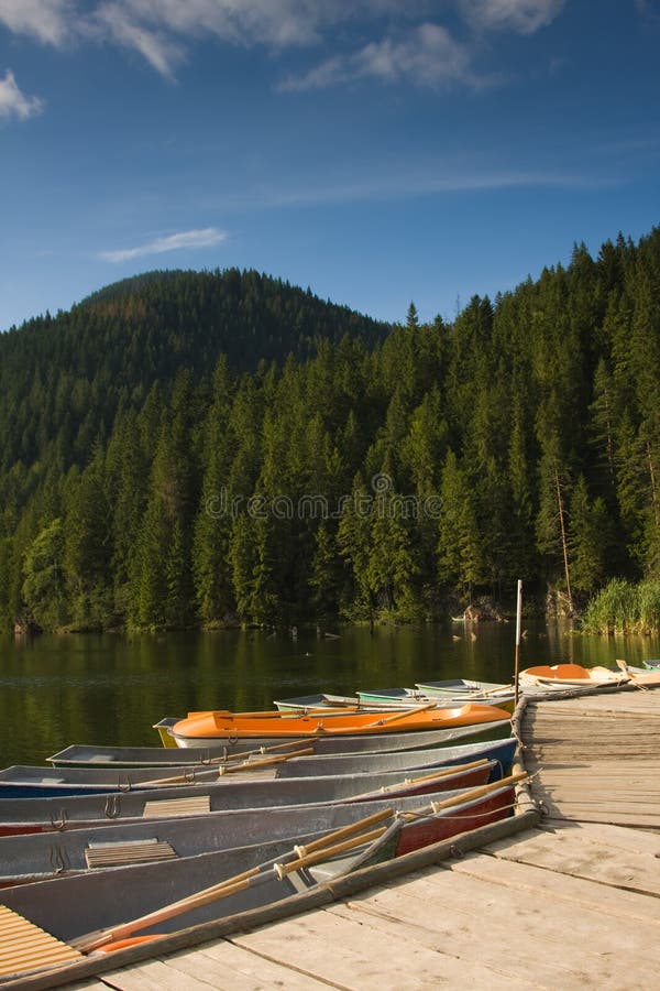Red Lake stock photo. Image of boat, lake, outdoor, nature - 6283538