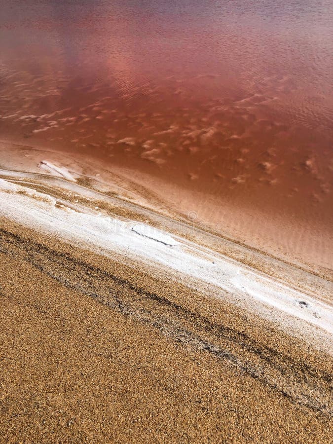 Red lake stock image. Image of salt, lake, water, crimean - 183371511