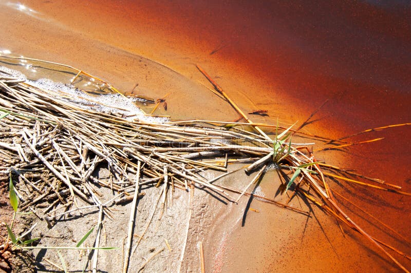 Red lake stock image. Image of aerial, outdoor, light - 122170419