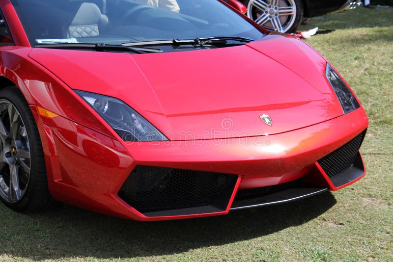 Red lamborghini editorial photo. Image of outside, gallardo - 46858146