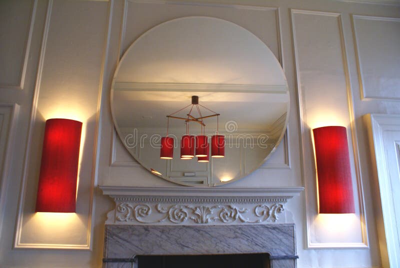 Reflection on Oil of the Lamp Stock Image - Image of celebration ...