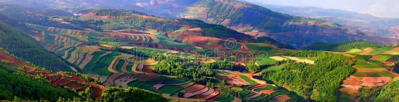 Red Land stock photo. Image of landscape, valley, planted - 12090918