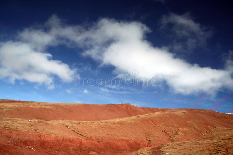 Red land stock photo. Image of beauty, clouds, lookout - 8268608