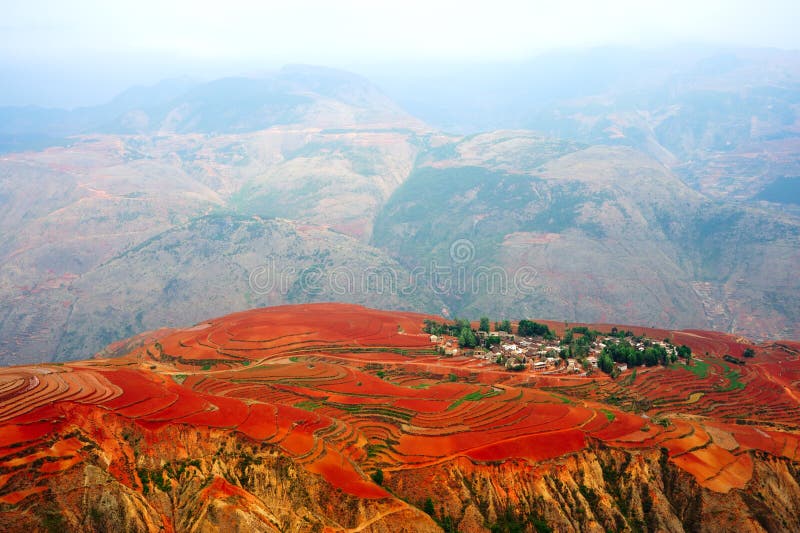 Red land stock image. Image of earth, agriculture, hill - 9295887