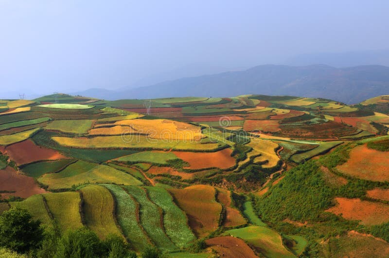 Red land in sunrise stock photo. Image of colorful, altitude - 22046822