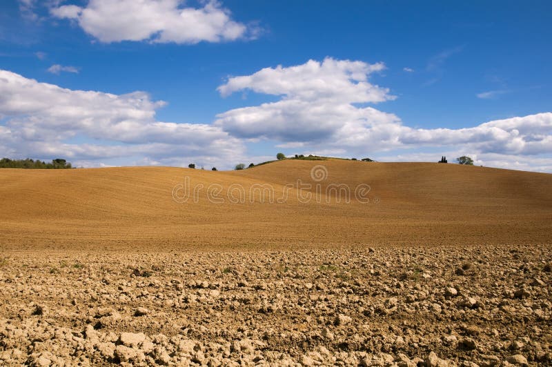 Red land and blue sky stock image. Image of italy, isolated - 5081827
