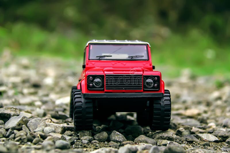 Red land rover defender stock photo. Image of green, camper - 41629972