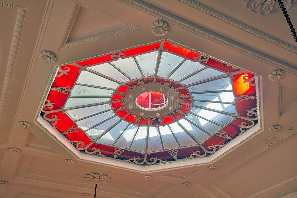 Red Lantern in the Ceiling of Montefiore Synagogue in Ramsgate ...