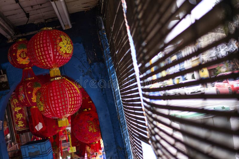 The Red Lantern for Chinese New Year Editorial Image - Image of buddha ...