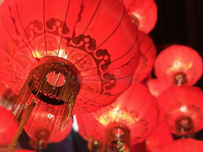 Red Lantern in Chinese New Year Stock Image - Image of lantern, spring ...