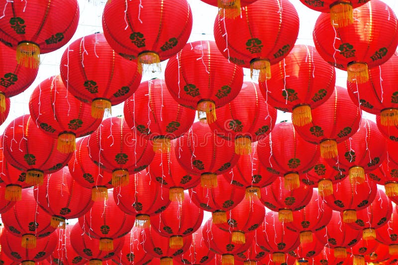 Red lanterns stock photo. Image of glow, culture, hanging - 37793342